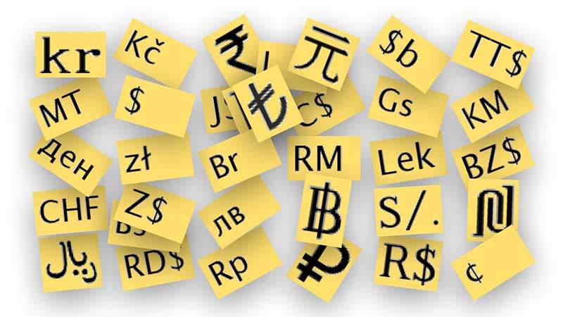 Dünya para birimleri isimleri sıralaması - Ülke para birimleri ISO Kodları
